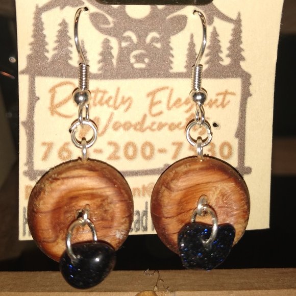 Jewelry | Oak And Blue Sandstone Earrings | Poshmark